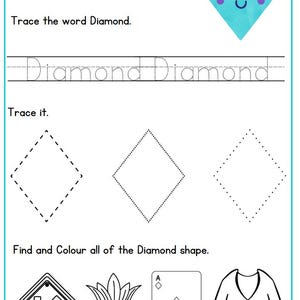 Instant Download Shapes Worksheet Printable – Fun & Educational ...