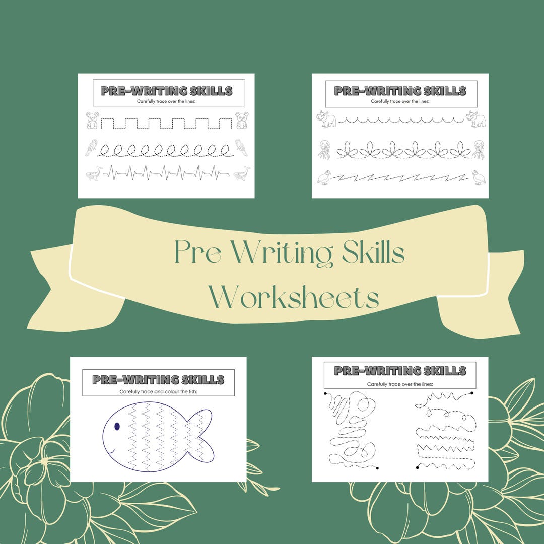 Pre Writing Skills Pre-writing Lines Mark Making Fine Motor Skills ...