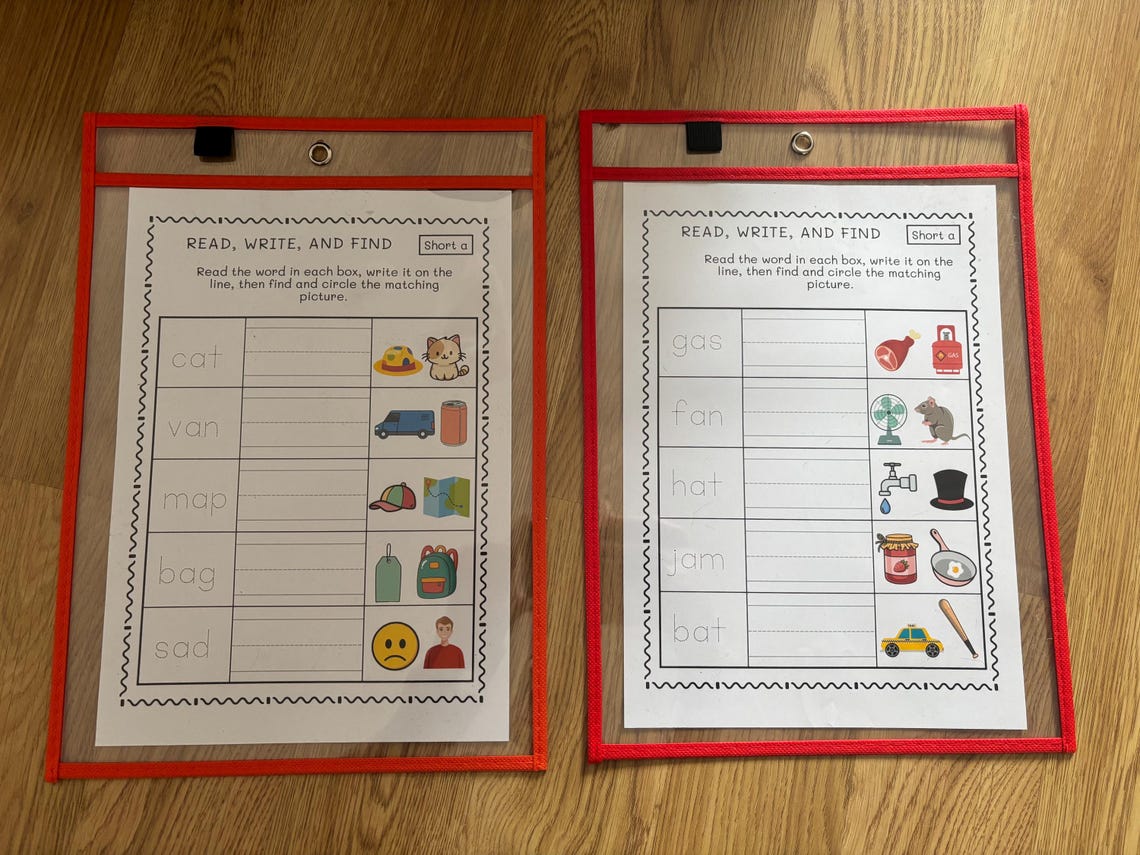 Short Vowel Worksheets | Phonics Practice for A, E, I, O, U | Printable ...