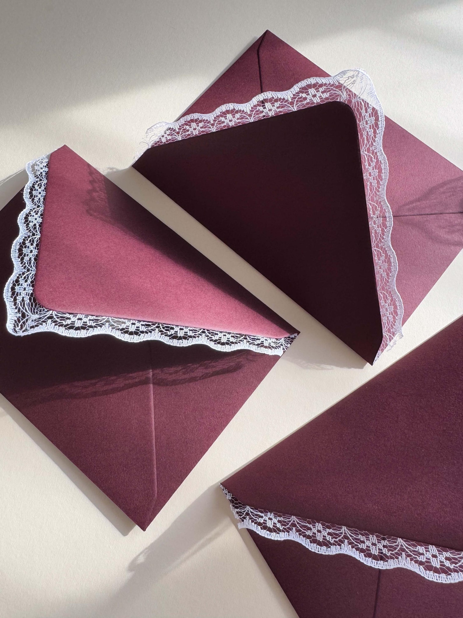 Lace Trim Envelopes | Vintage Inspired Envelopes | Wedding Envelopes ...