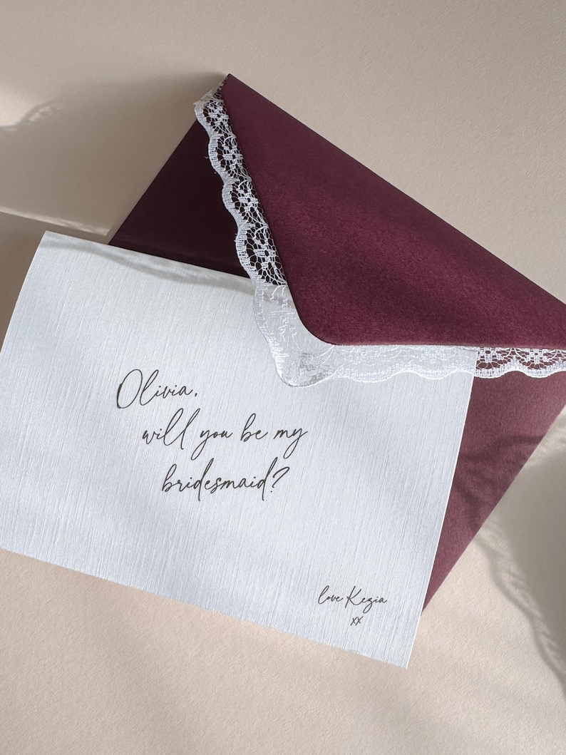 Vintage Personalised Bridesmaid Proposal Card - Will You Be My ...