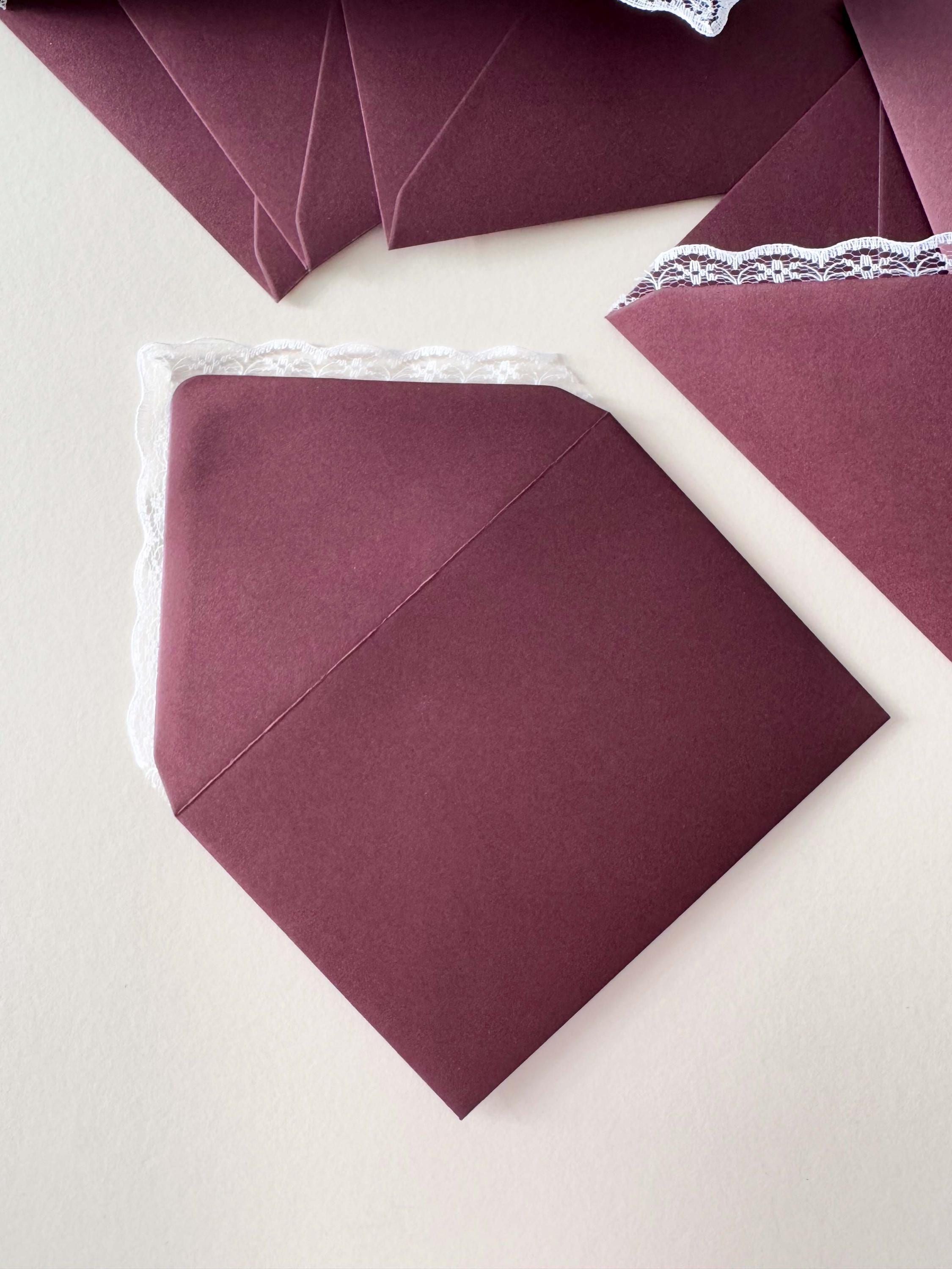 Lace Trim Envelopes | Vintage Inspired Envelopes | Wedding Envelopes ...