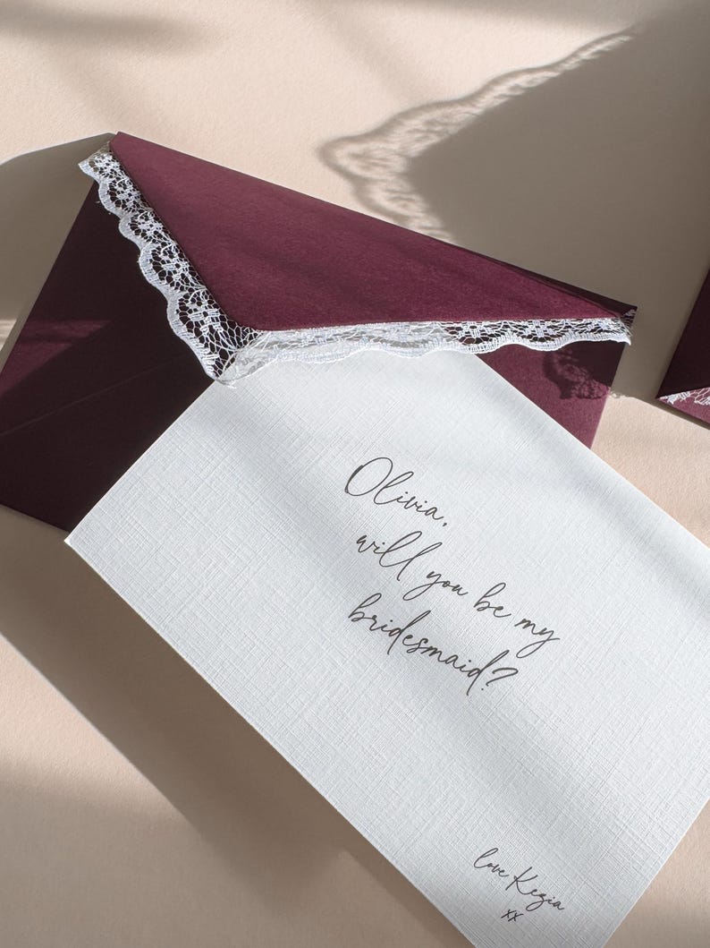 Vintage Personalised Bridesmaid Proposal Card - Will You Be My ...