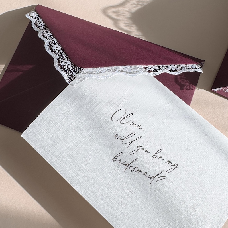 Lace Proposal Cards - Etsy UK