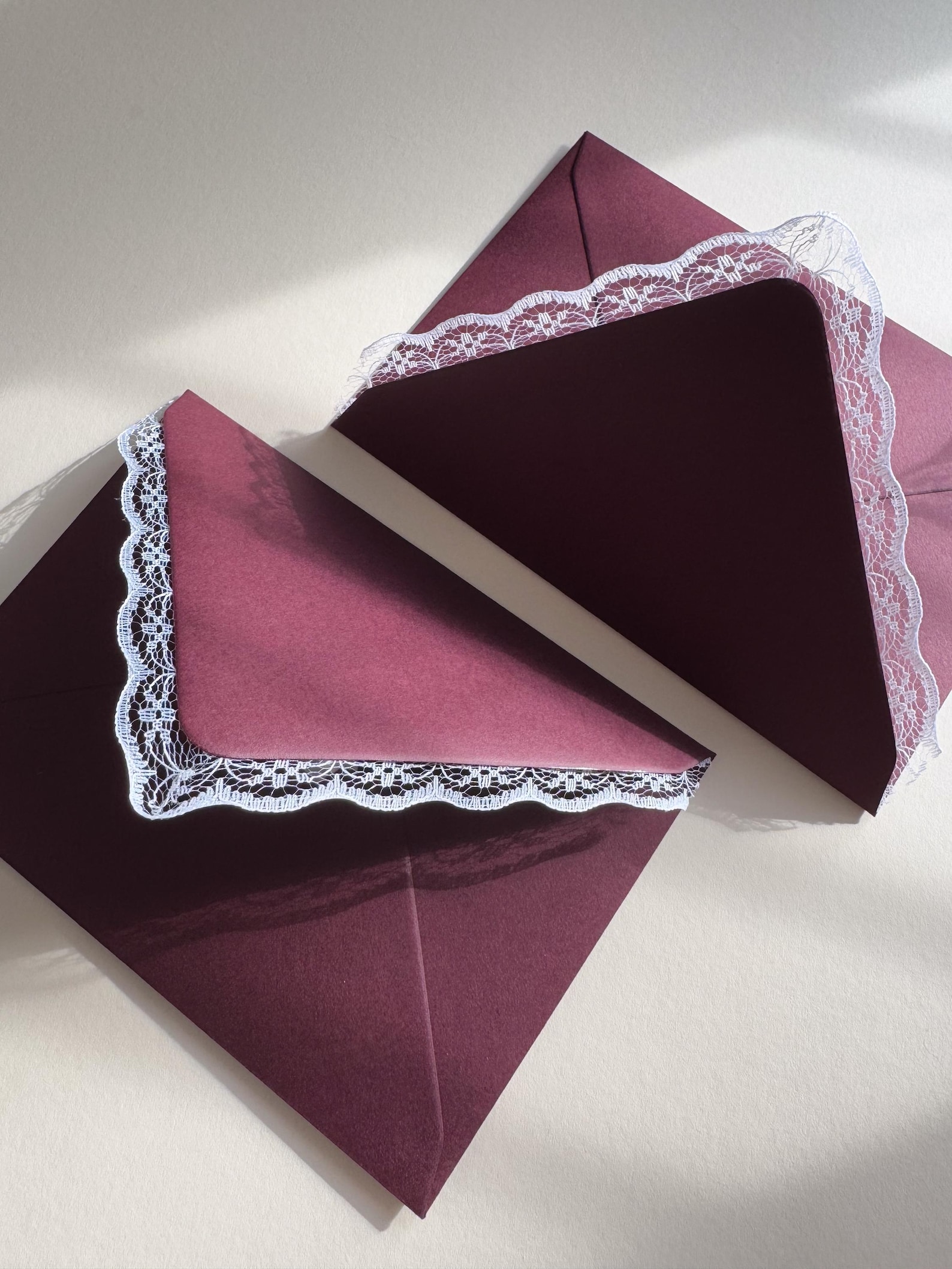 Lace Trim Envelopes | Vintage Inspired Envelopes | Wedding Envelopes ...