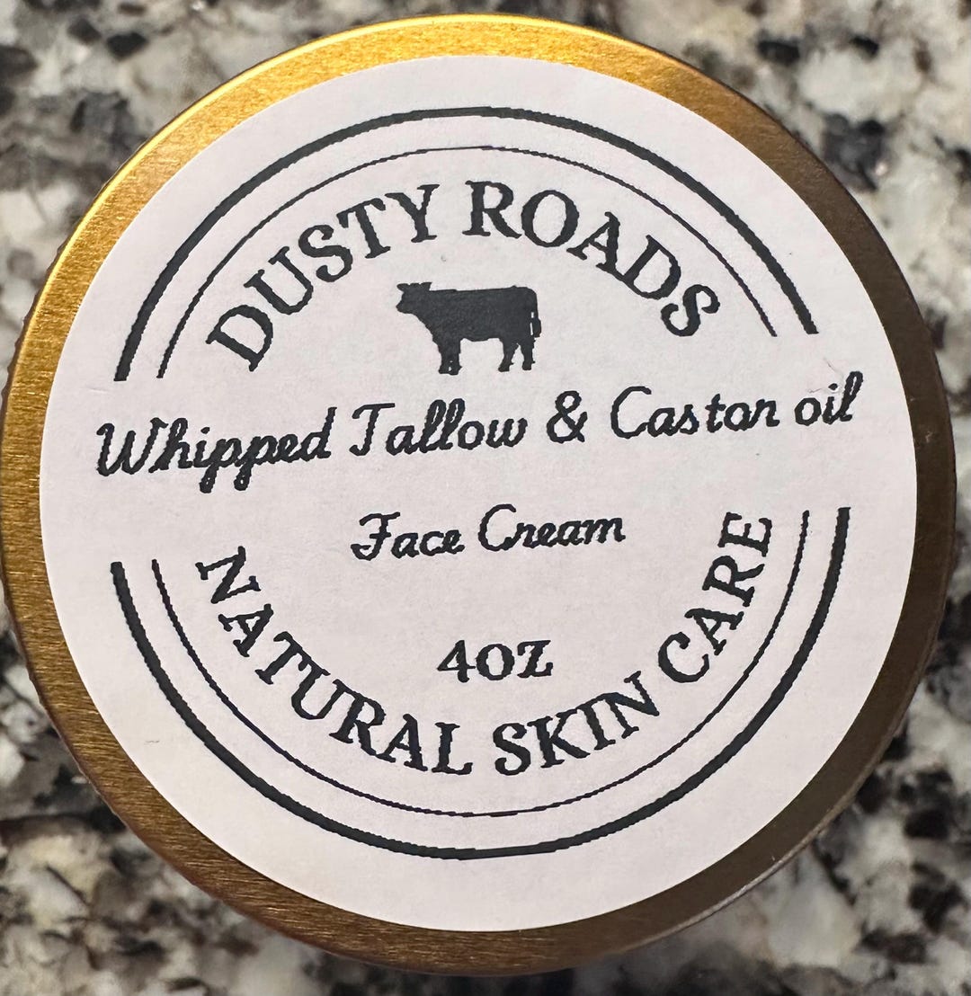 Organic Whipped Beef Tallow & Castor Oil Face and Body Cream - Etsy