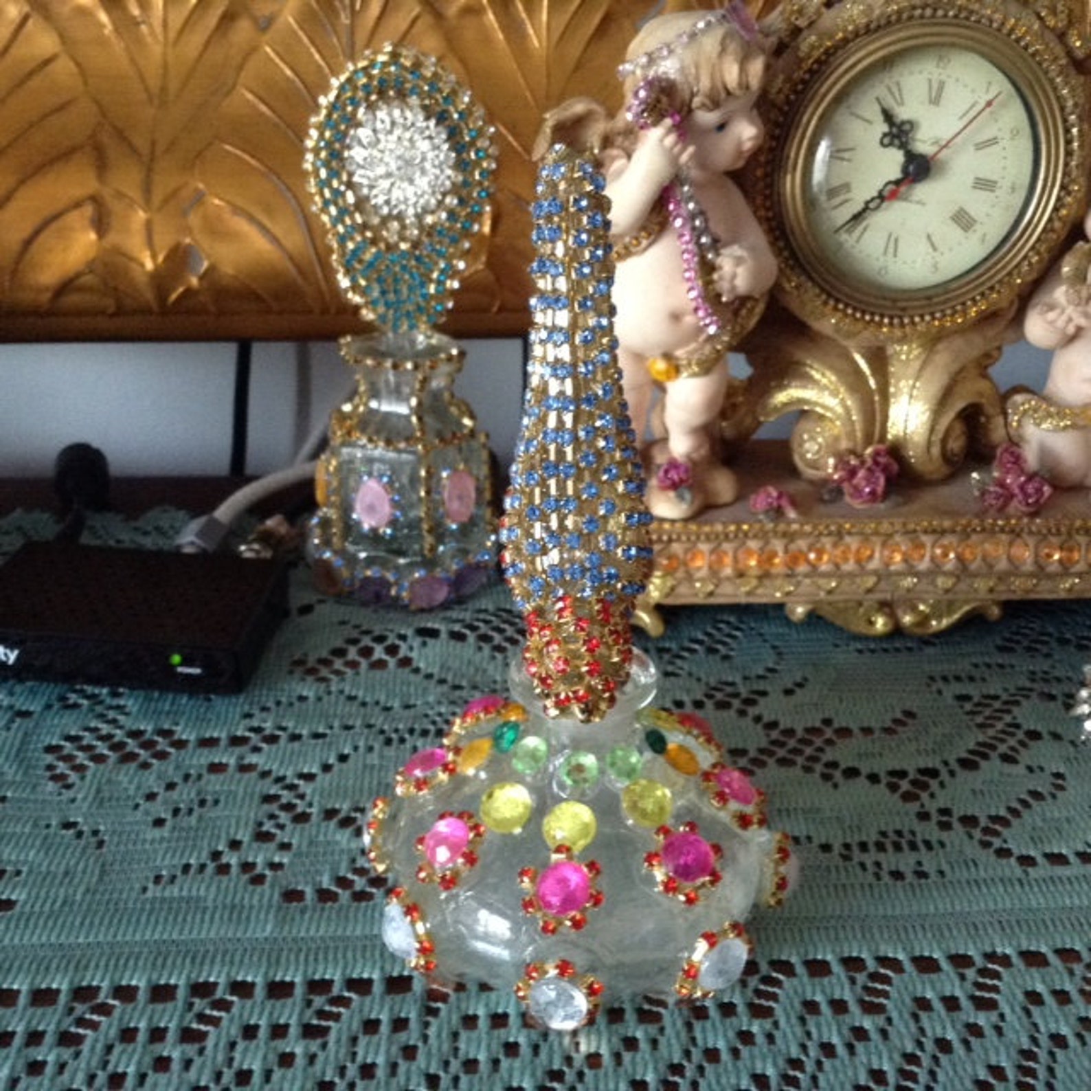 Jeweled Perfume Bottle | Etsy