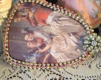 Jeweled Hand Mirror - Etsy