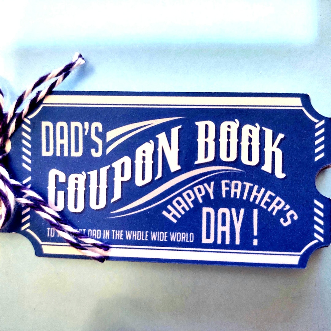 Fathers Day Coupon Book! - Etsy