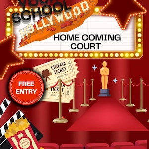 Hollywood Homecoming Flyer/poster Printable - Etsy