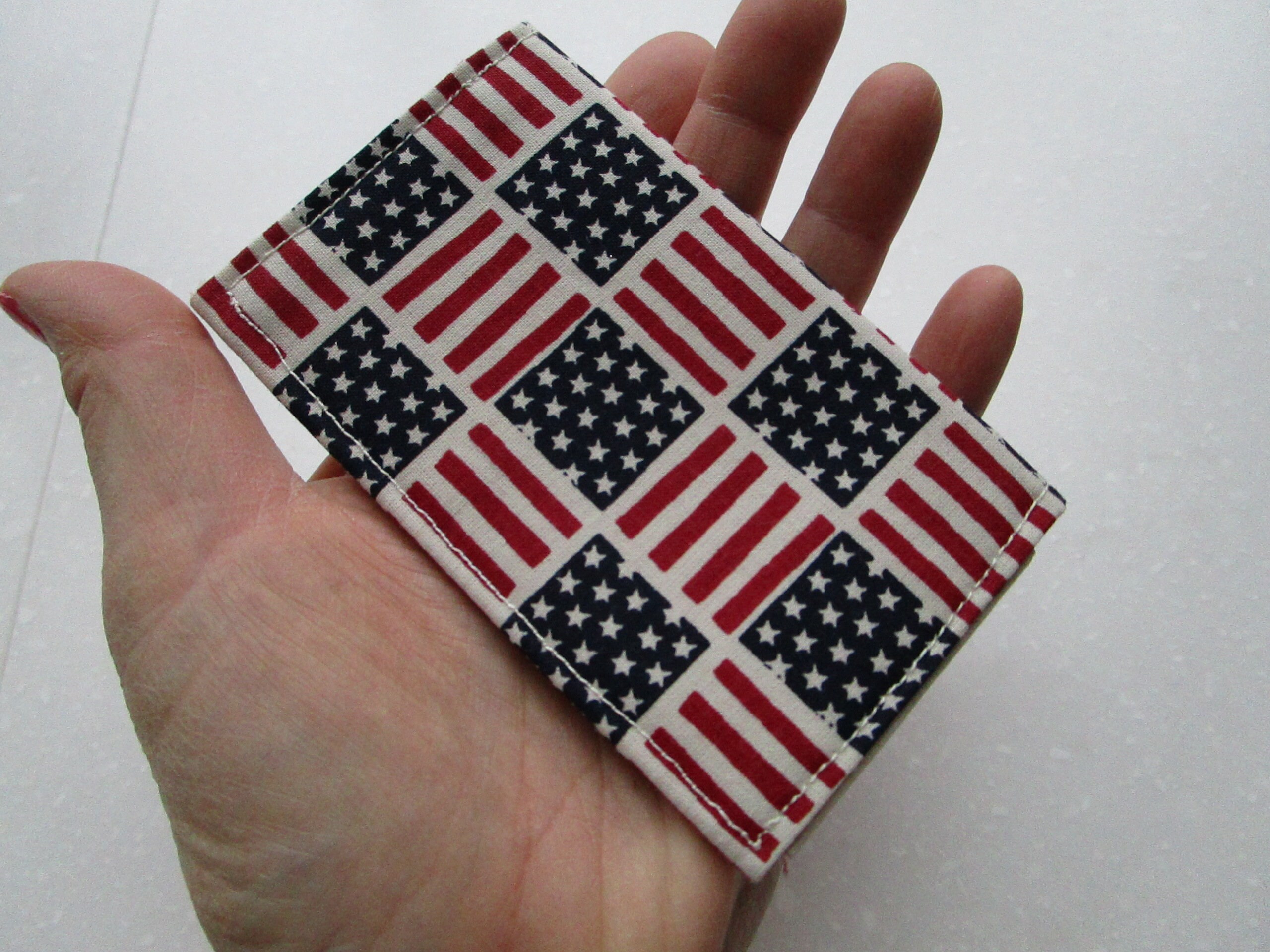 Patriotic American Flag Womens Wallet Business Card Holder | Etsy