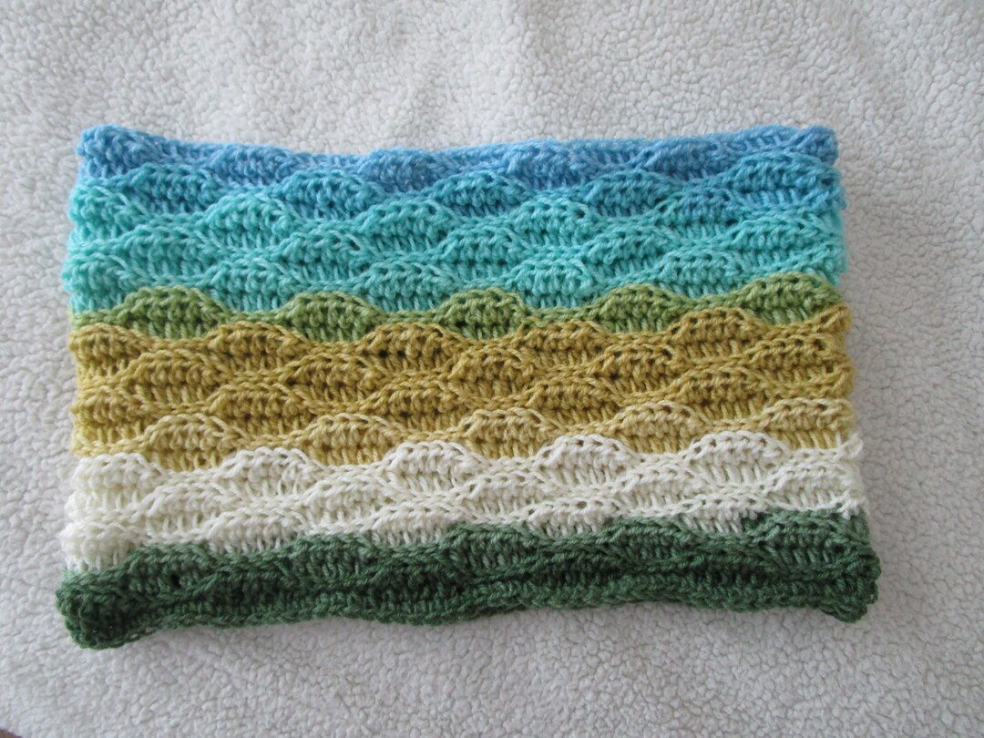 Crochet Patterns for Throw Blanket and Infinity Scarf Chunky - Etsy