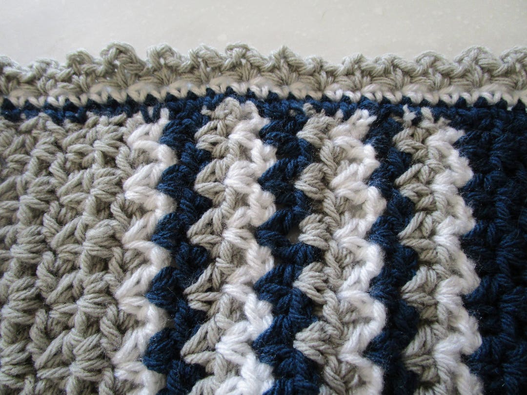 Easy Rick Rack Crochet Blanket Pattern: Any Size (PDF Pattern) - Etsy