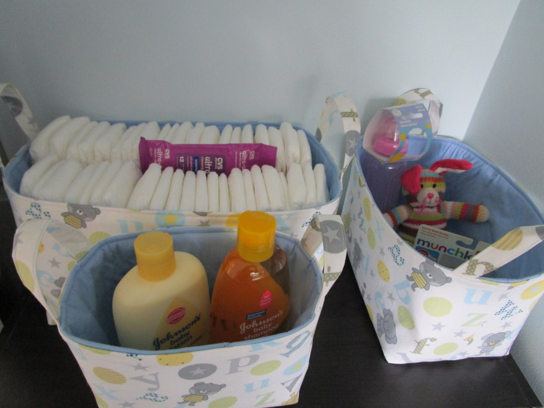 SEWING PATTERNS, Set of 3 Storage Baskets, Nursery Decor - Etsy