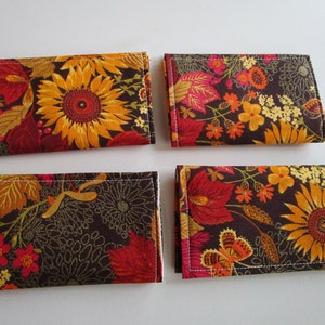Fall Flowers, Sunflowers, Butterfly Wallet, Business Card Holder ...