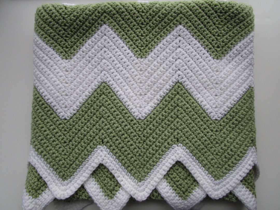 Chevron Crochet Blanket Pattern: Easy Modern Throw (any Size) - Etsy