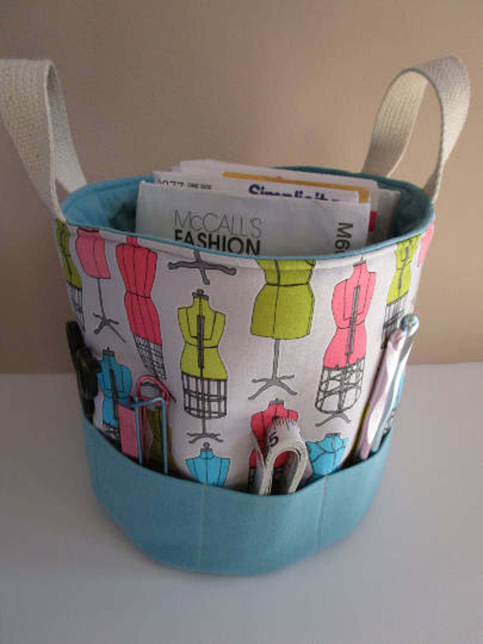 SEWING PATTERNS Project Bag Home Decor 2 Sizes Included - Etsy