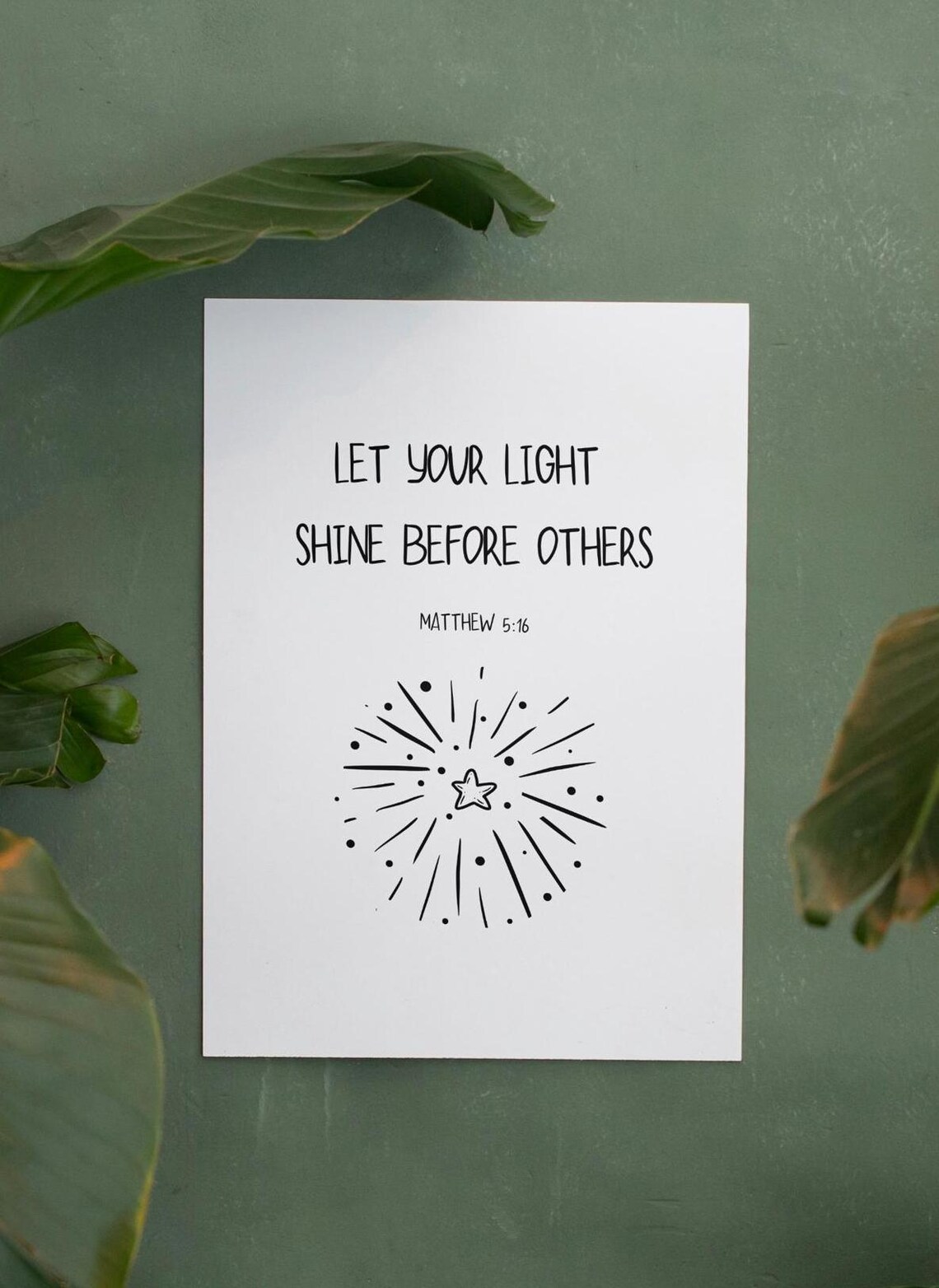 Let Your Light Shine Christian Wall Art - Etsy