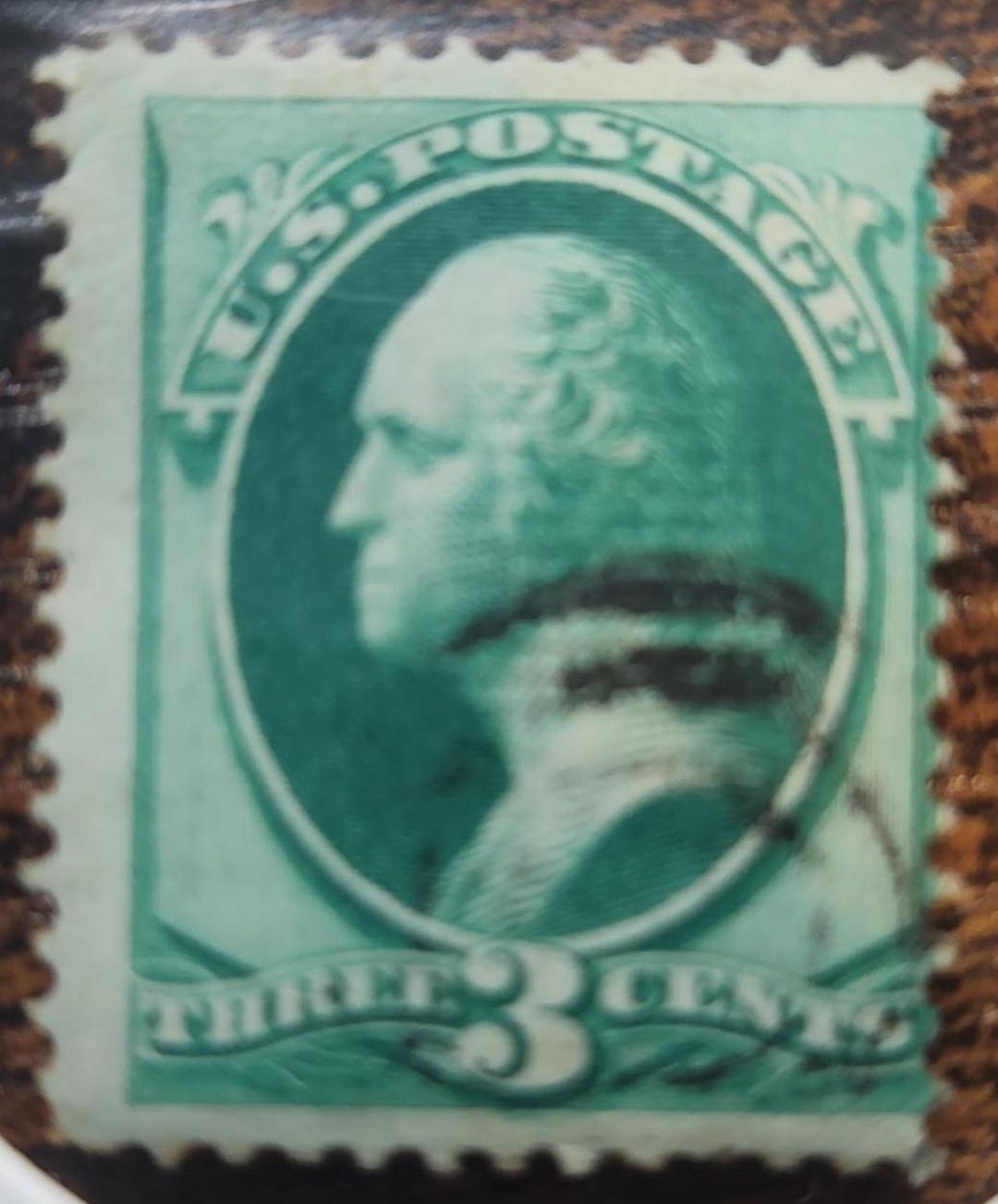 1870s 3 Cent George Washington "bank Note" Stamp | Classic U.S. Postage ...