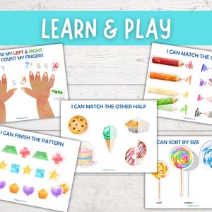 Toddler Busy Book, Busy Book, Printable Toddler Busy Book, Toddler ...