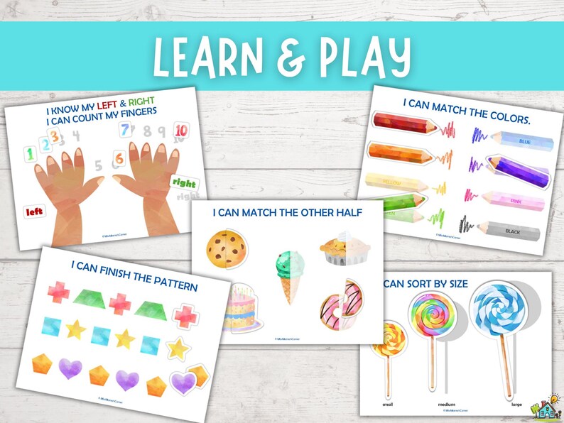 Toddler Busy Book, Busy Book, Printable Toddler Busy Book, Toddler ...