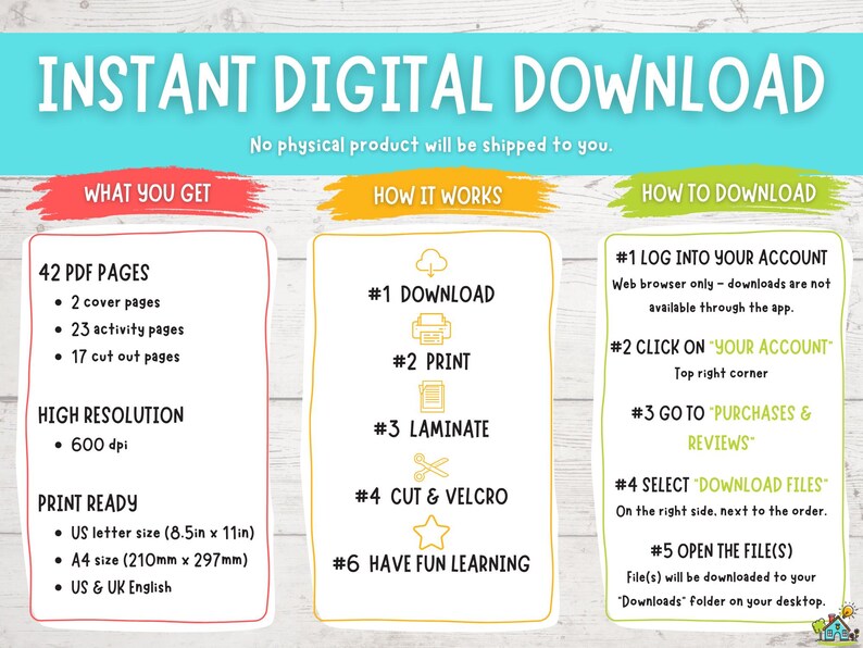 Toddler Busy Book, Busy Book, Printable Toddler Busy Book, Toddler ...