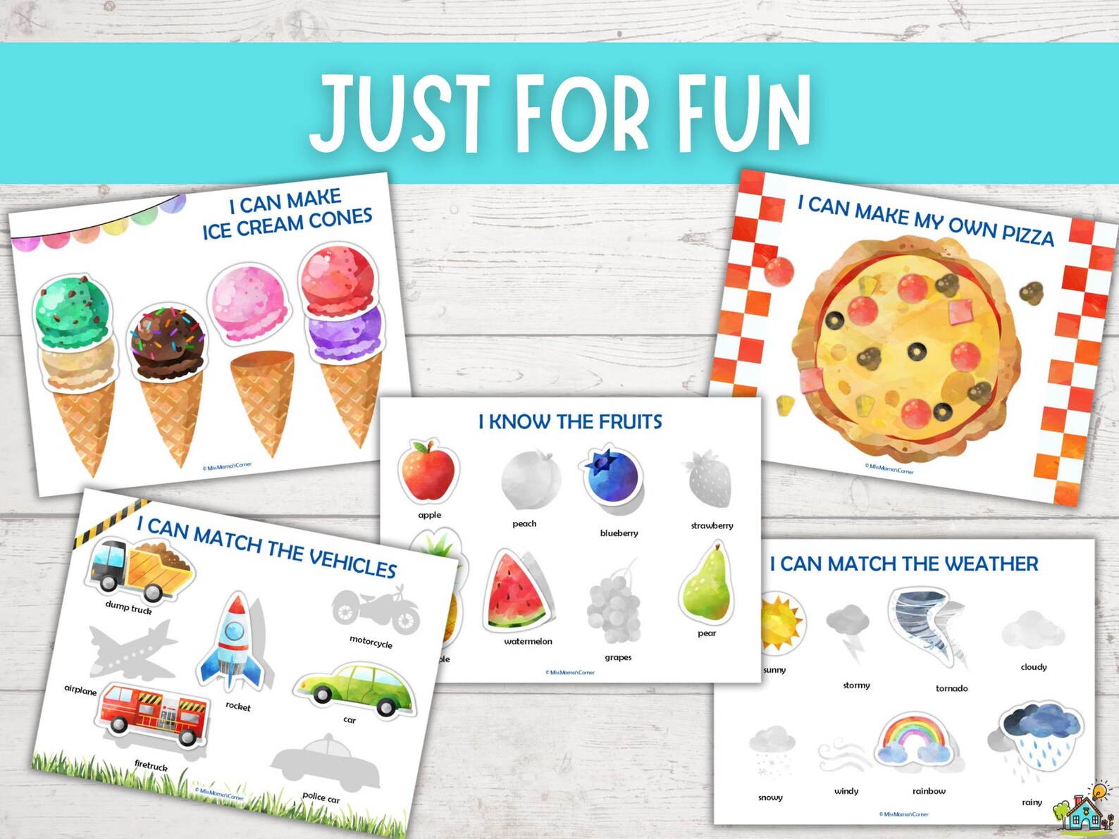 Busy Book for Toddler Printable Preschool Activity Binder for ...