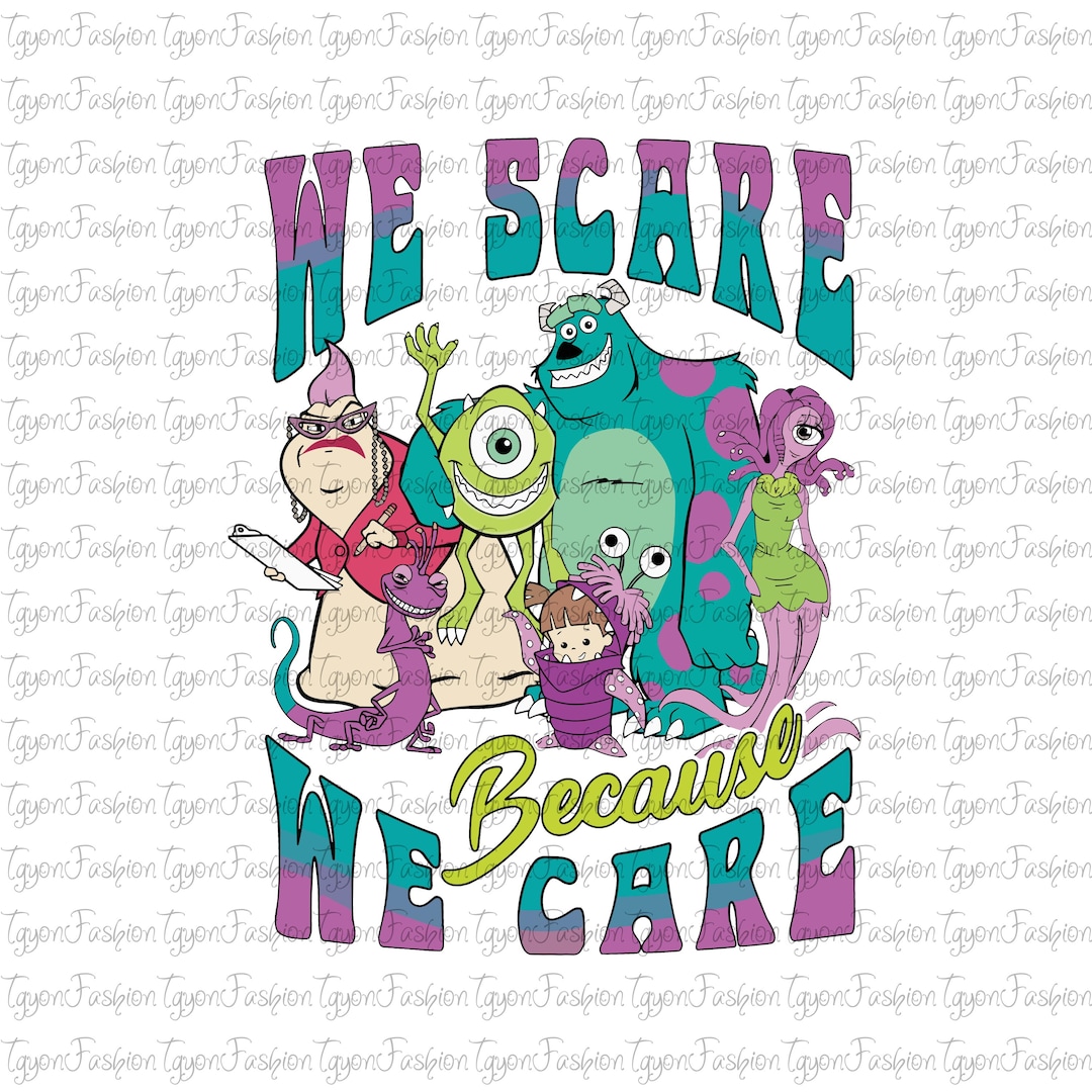 Disney Monsters Characters Png, Disney Monsters Mike Png,we Scare ...