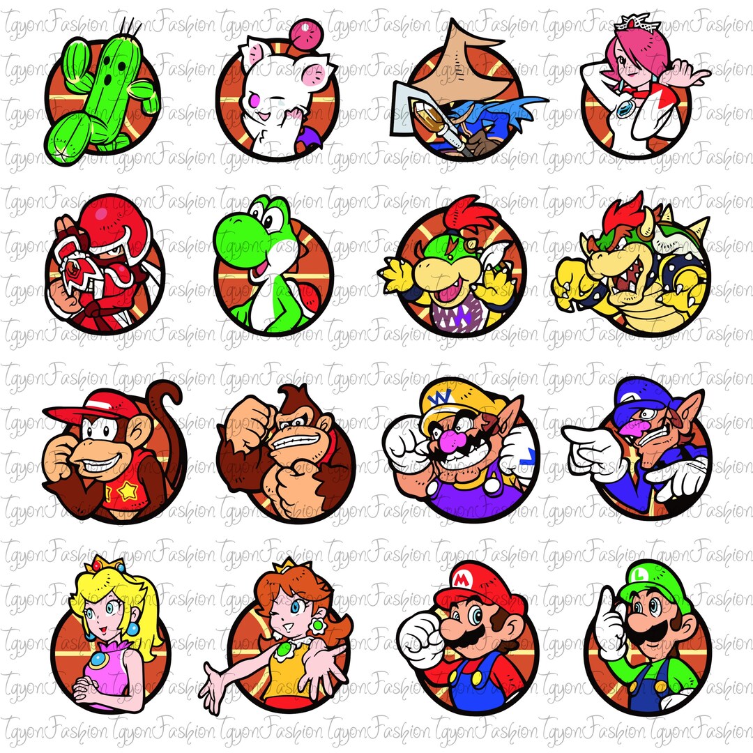 Super Mario Friends Png, Super Mario Birthday Png, Super Mario Family ...