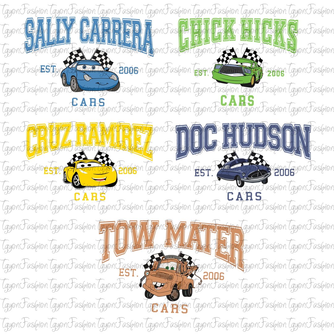 Disney Cars Friends Bundle Png, Pixar Lightening Mcqueen Png,mcqueen ...