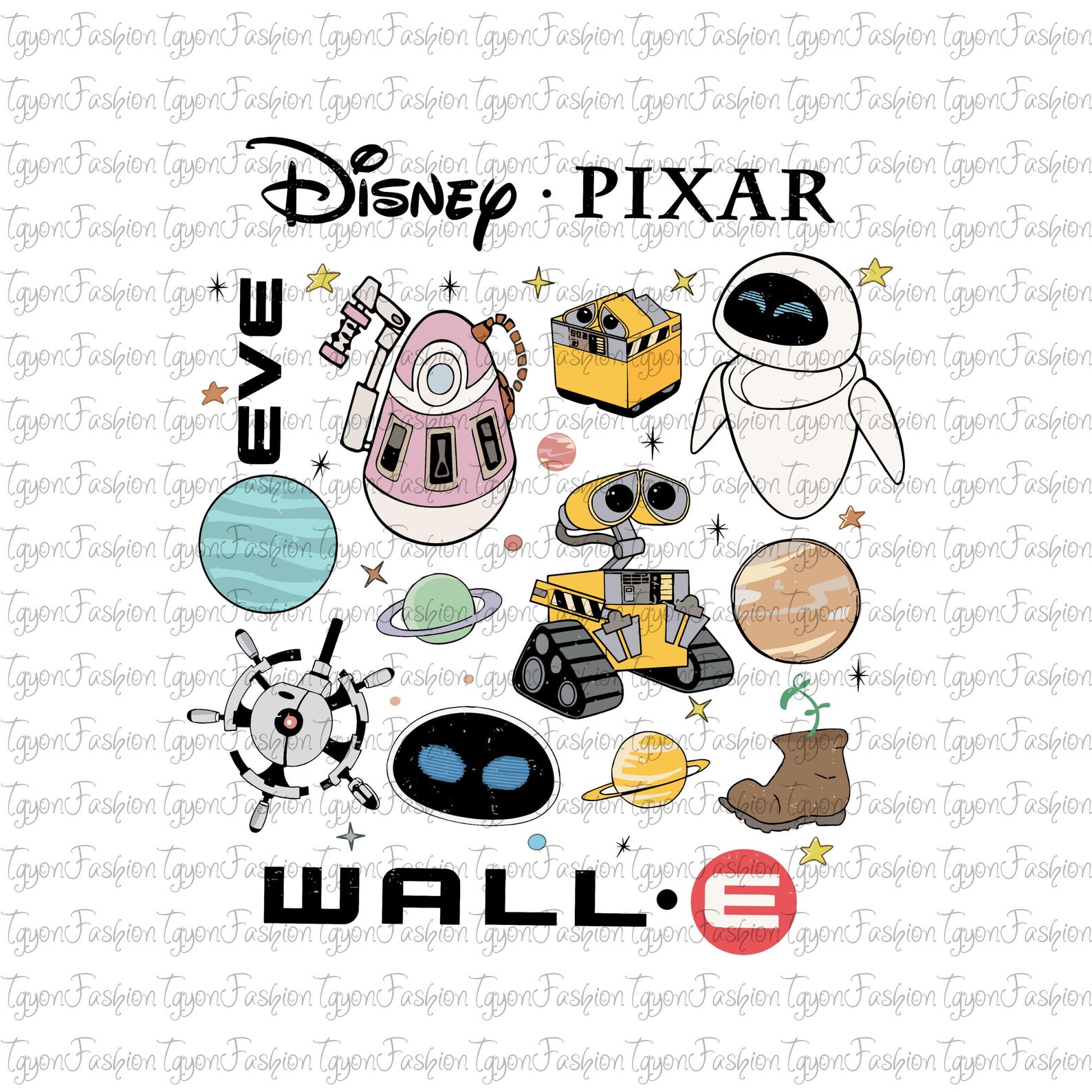 Disney Pixar Wall-e and Eve Characters Png, Wall-e and Eve Png, Disney ...