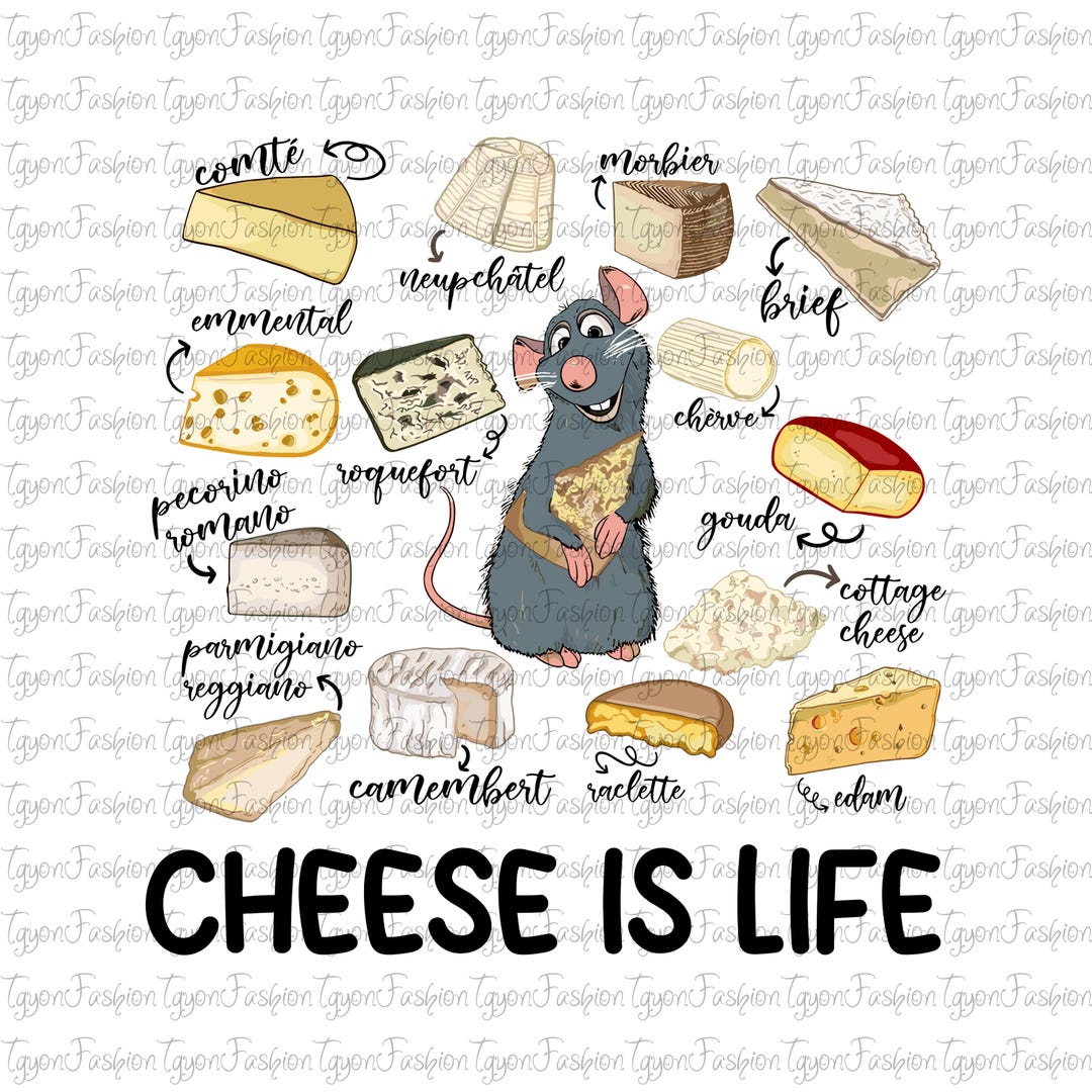 Disney Little Chef Remy Cheese is Life Png, Ratatouille Chef Png ...