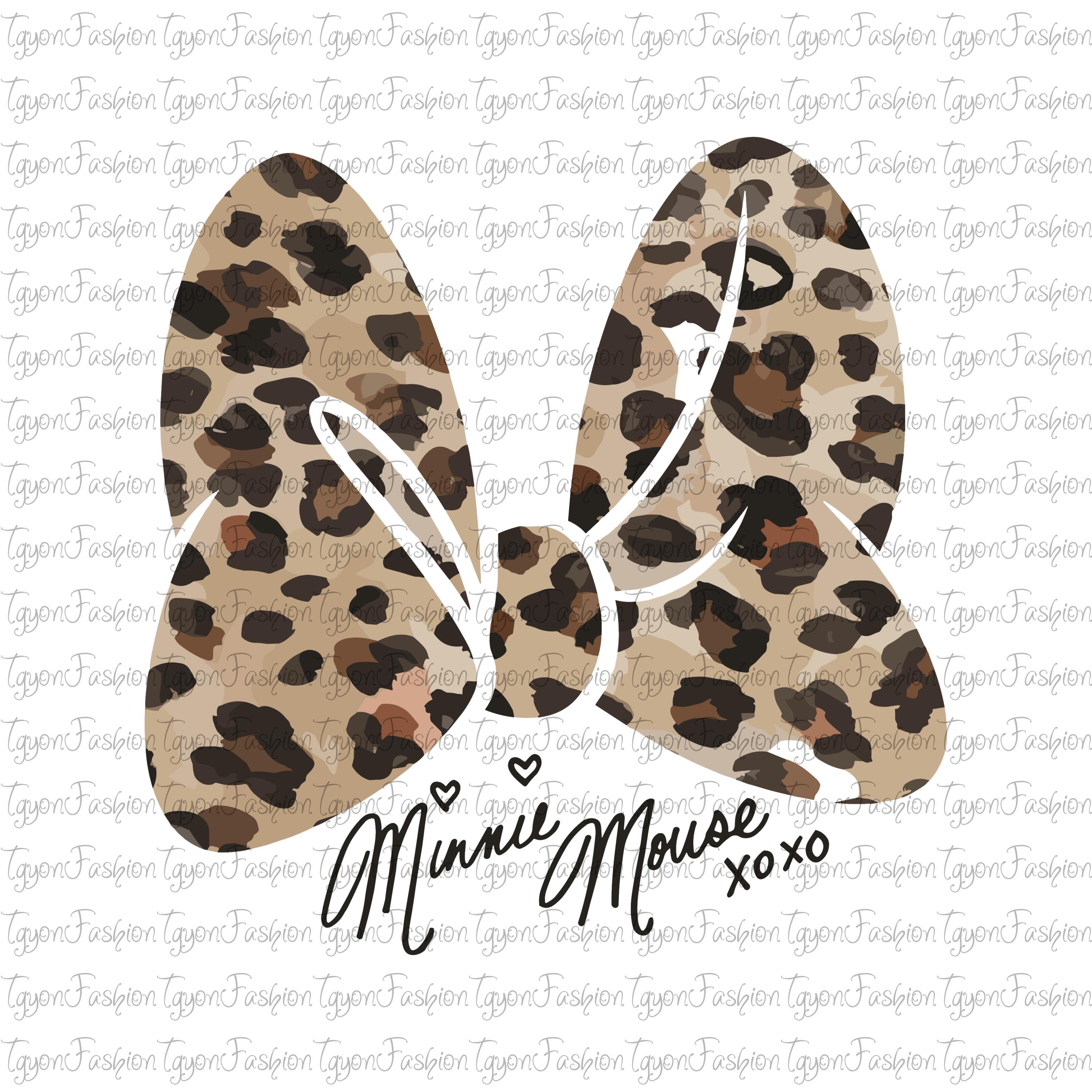 Disney Leopard Minnie Bow Png, Disney Safari Png, Mickey Mouse Png ...
