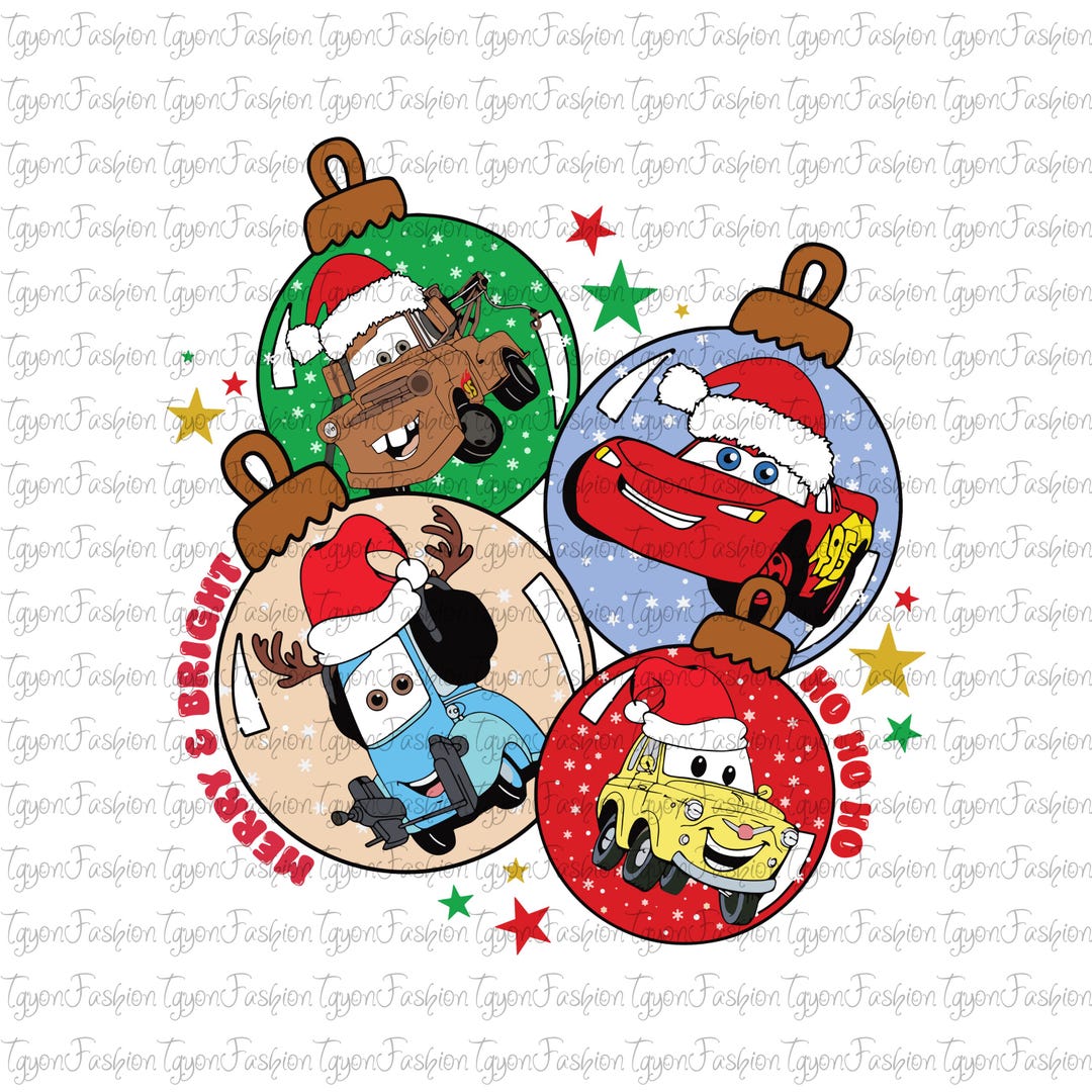Disney Cars Friends Christmas Png, Lightening Mcqueen Christmas Png ...