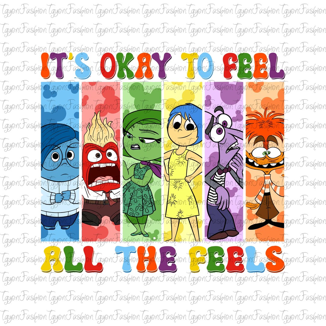 Disney Inside Out Characters Png,inside Out 2 Png, It's Okay to Feel ...