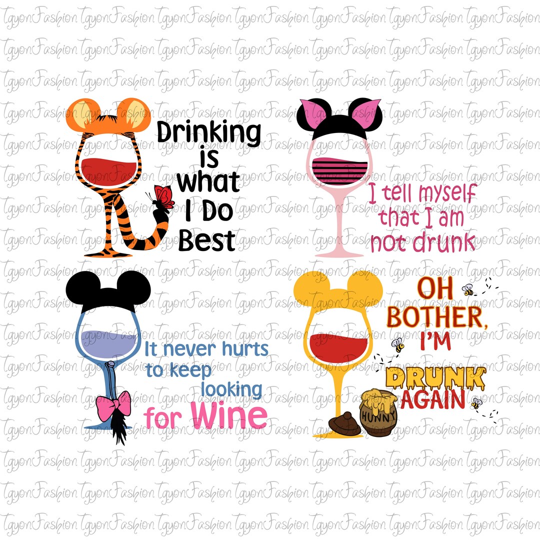 Disney Winnie the Pooh Drinking Bundle Png, Pooh and Friends Png, Honey ...