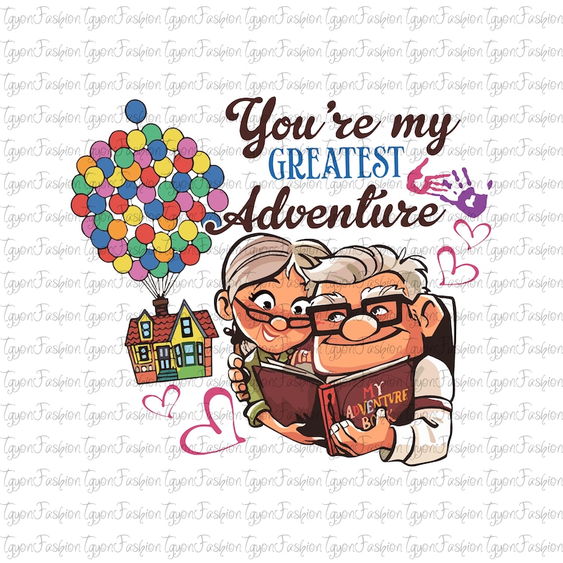 Disney up Png, Carl and Ellie Png, up Movie Png, Adventure Awaits ...