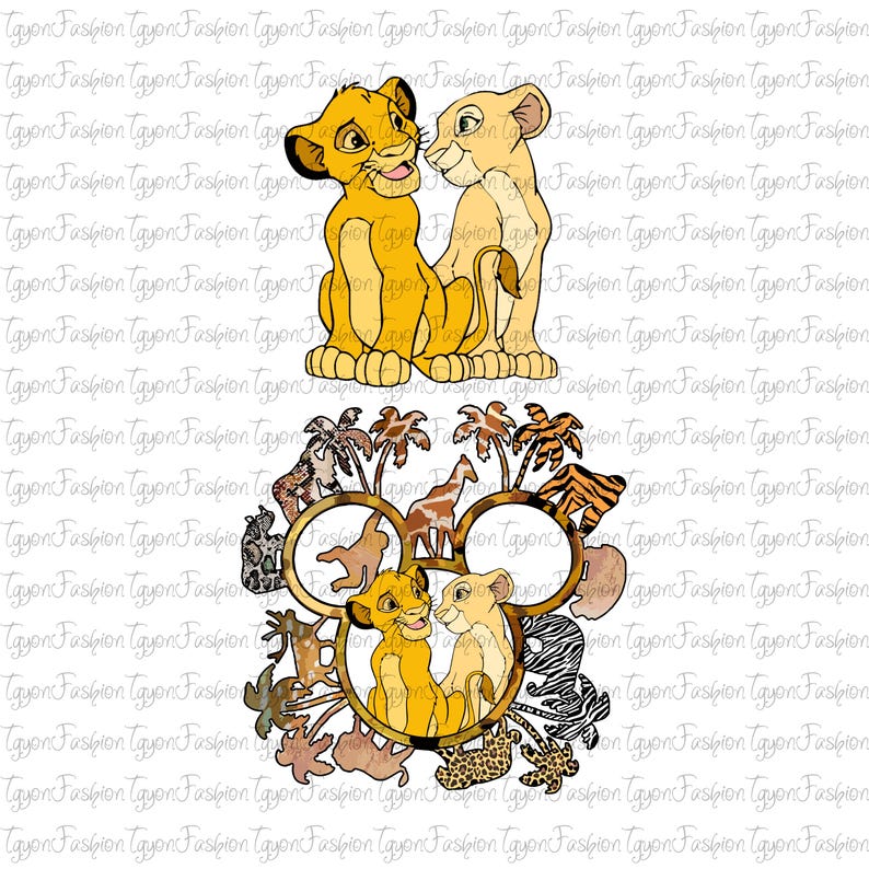 Disney Lion King Simba and Nala Bundle Png, Hakuna Matata Png, Simba ...