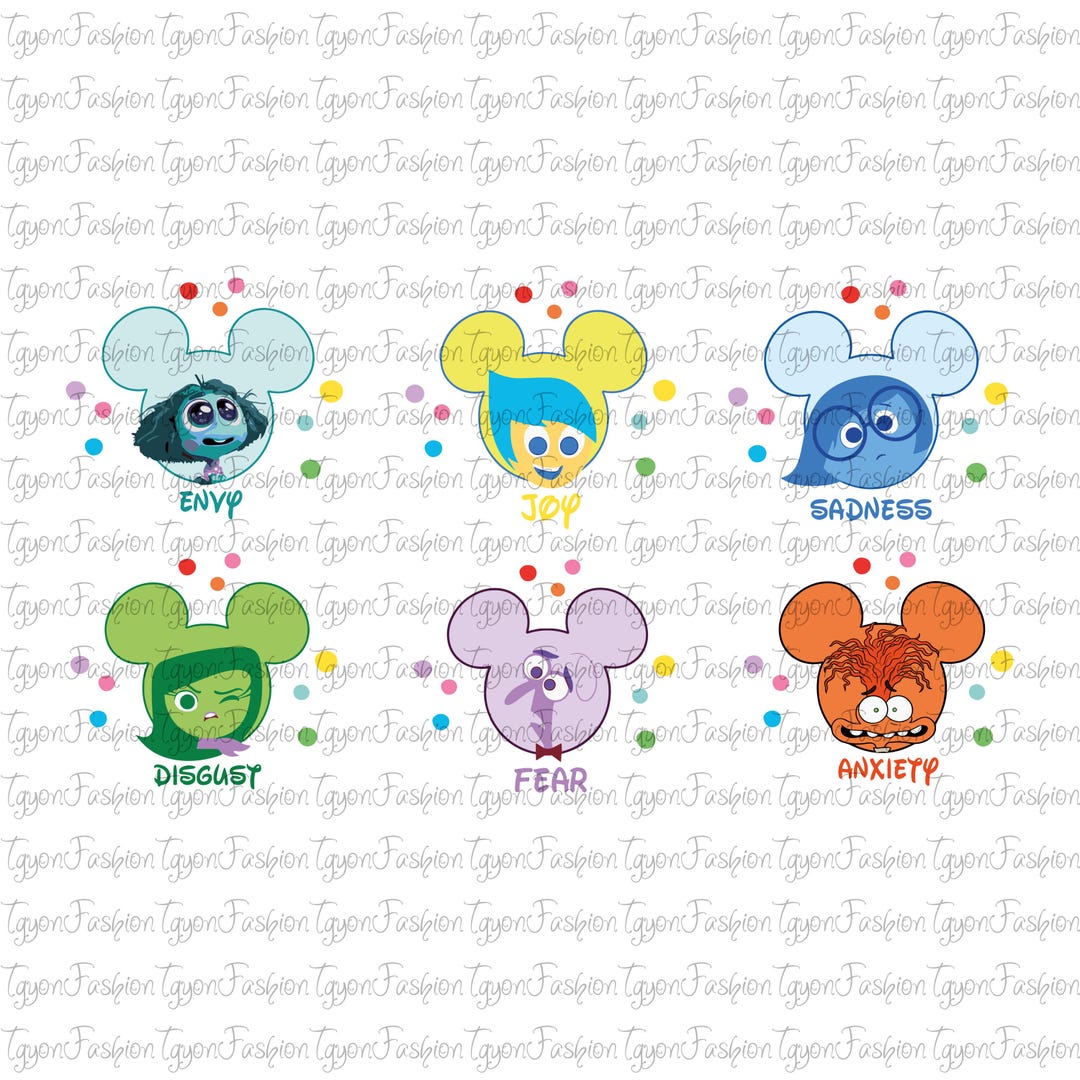 Disney Inside Out Characters Bundle Png,inside Out 2 Png,today I Feel ...