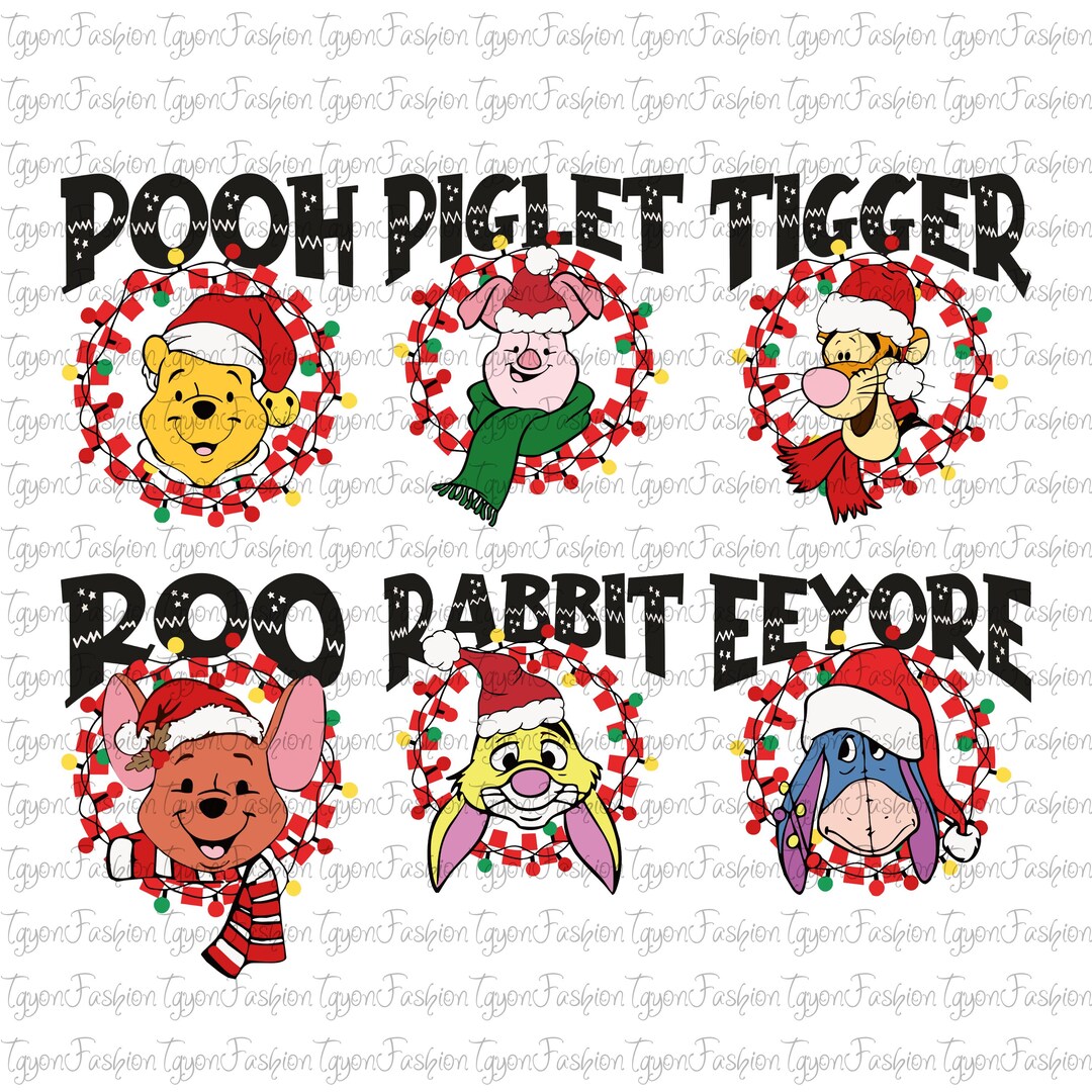 Disney Winnie the Pooh Christmas Png, Winnie the Pooh Characters ...