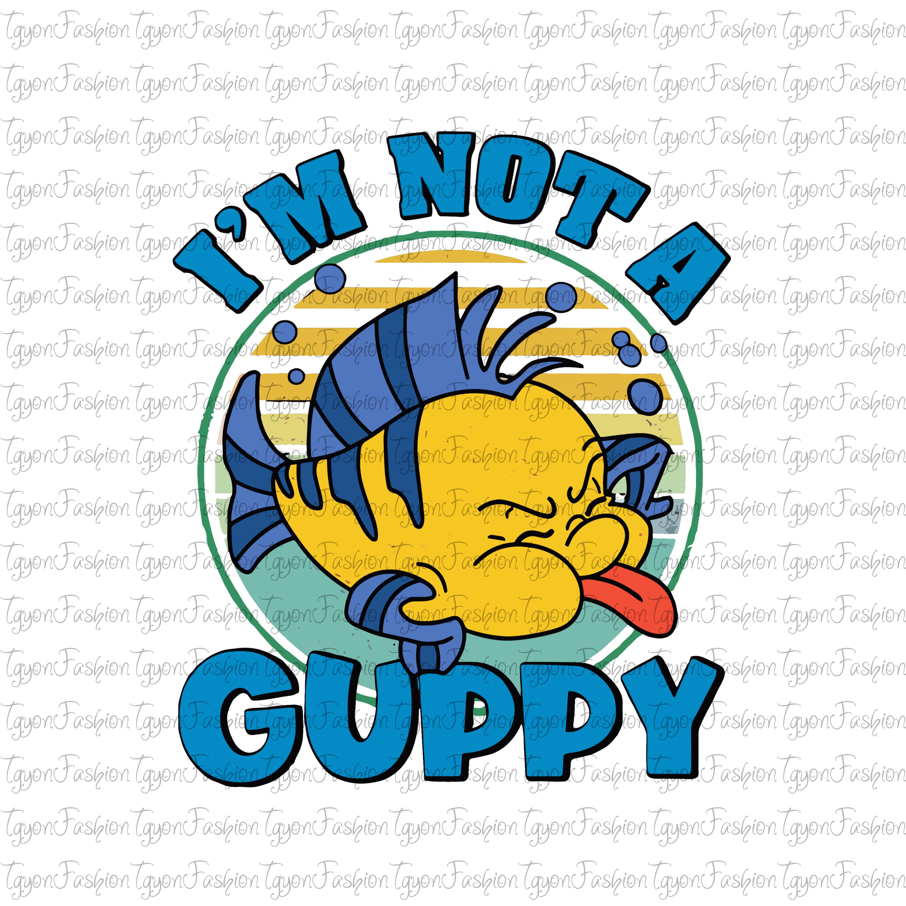 Disney the Little Mermaid Flounder I Am Not A Guppy Png, Flounder Fish ...