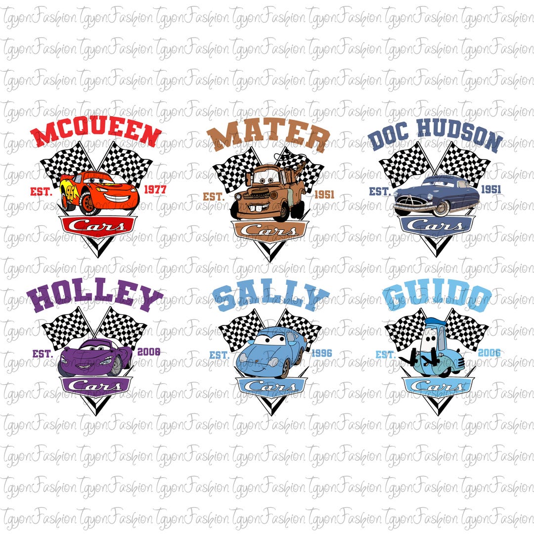 Disney Cars Friends Bundle Png, Pixar Lightening Mcqueen Png,mcqueen ...