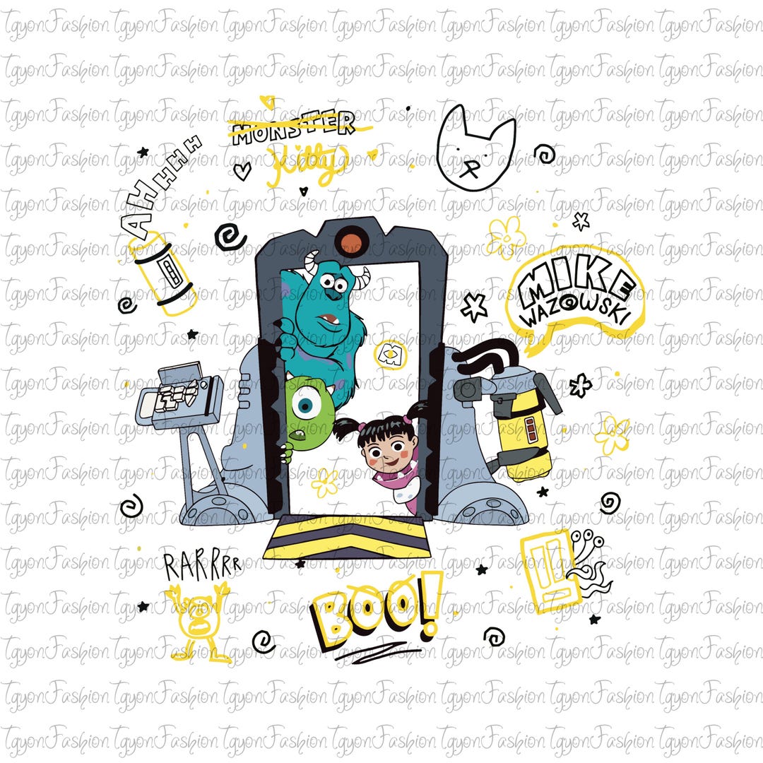 Disney Monsters Characters Coquette Bow Png, Disney Monsters Png ...