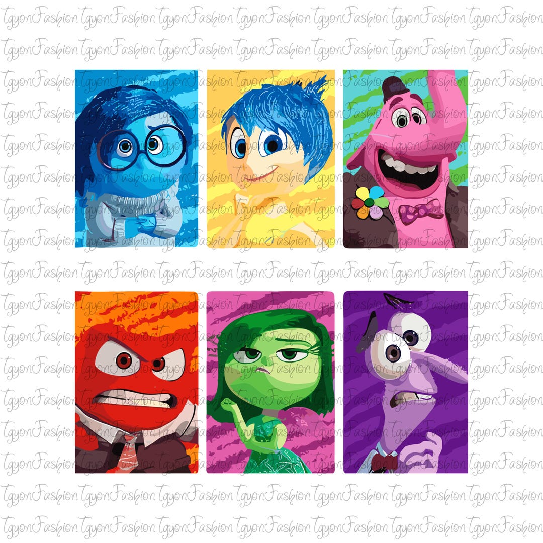Inside Out Emotions Characters Watercolor Png, Inside Out 2 Png, Today ...