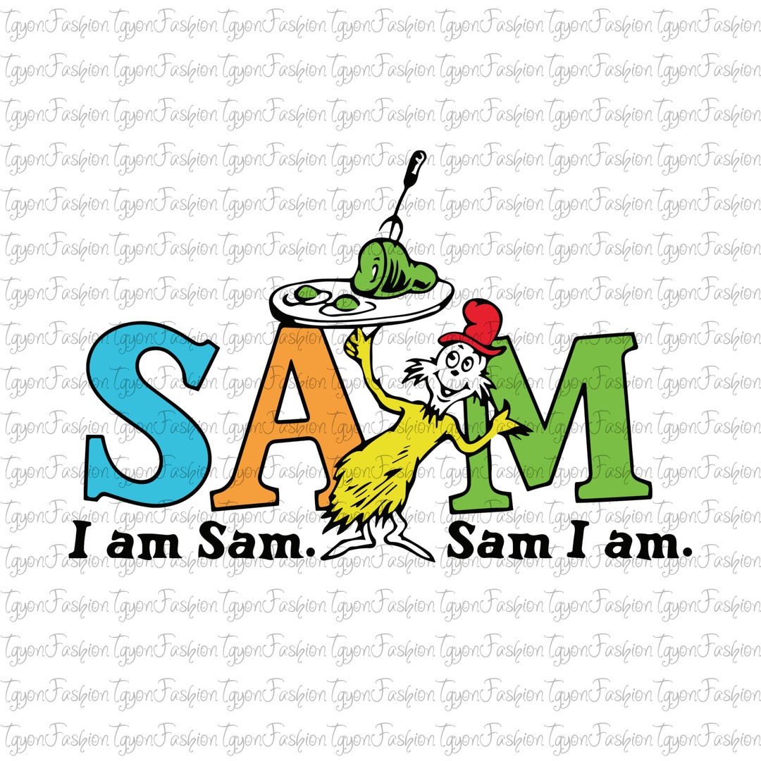Dr Seuss I Am Sam I Am Png, Cat in the Hat Png, Read Across America Png ...