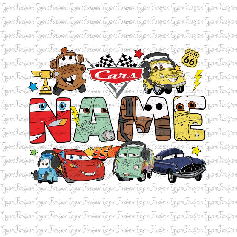 Disney Cars Friends Custom Png, Pixar Lightening Mcqueen Png,mcqueen ...
