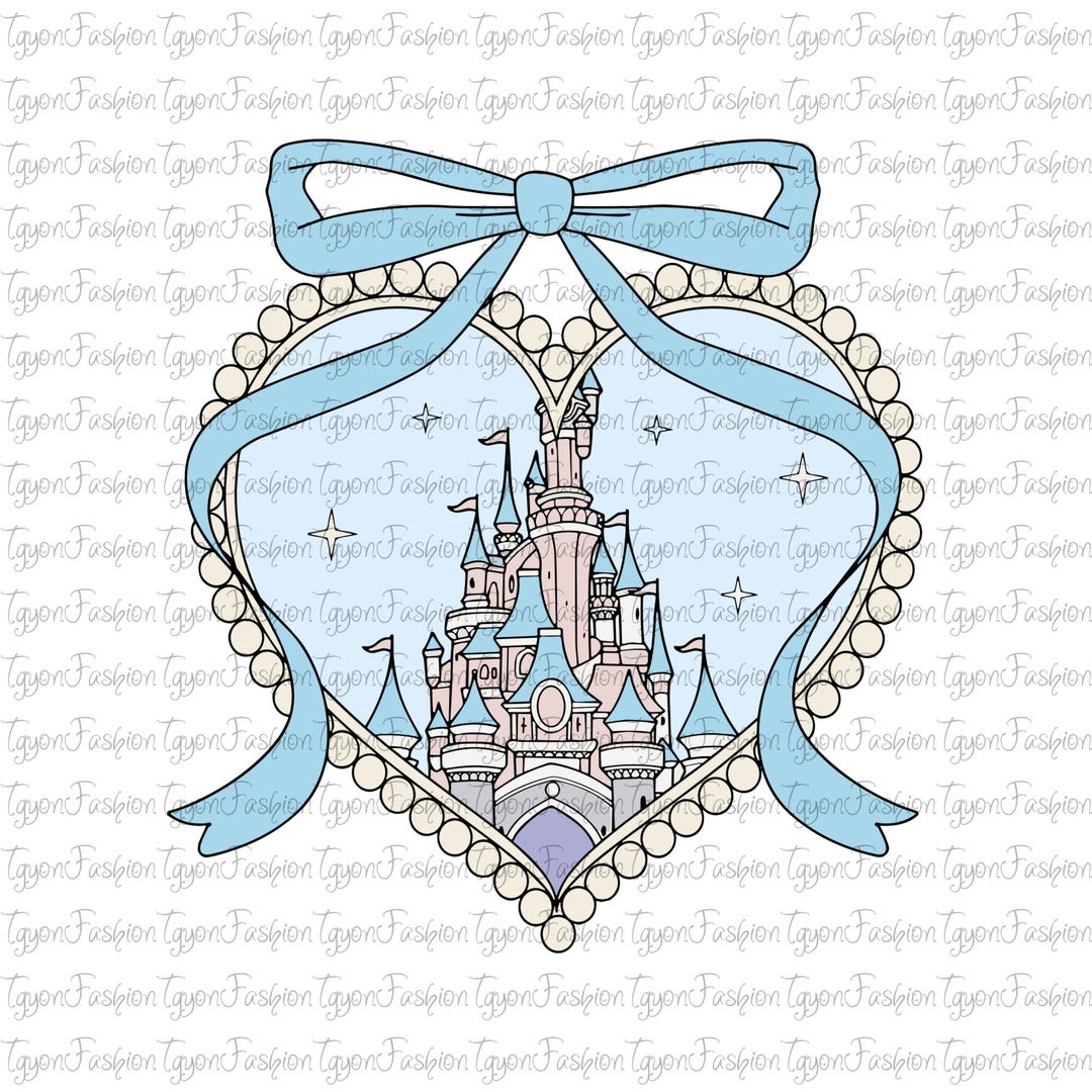 Disney Castle Coquette Bows Png, Disney Magical Castle Png, Disney ...