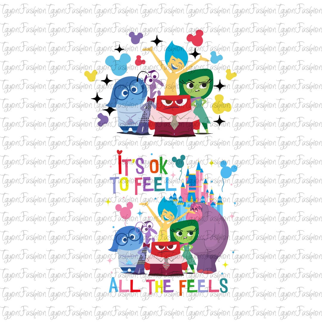 Disney Inside Out Characters Bundle Png,inside Out 2 Png, It's Okay to ...