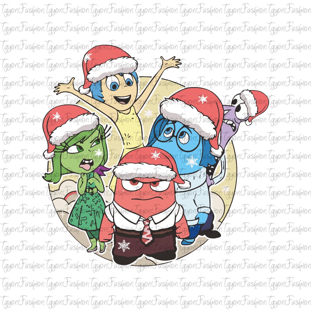 Disney Inside Out Characters Christmas Png, Christmas Party Png, It's ...