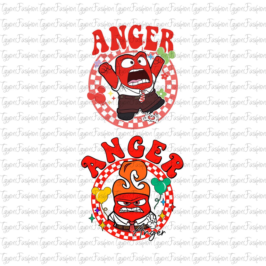 Disney Inside Out Anger Bundle Png, Inside Out 2 Png, It's Okay to Feel ...